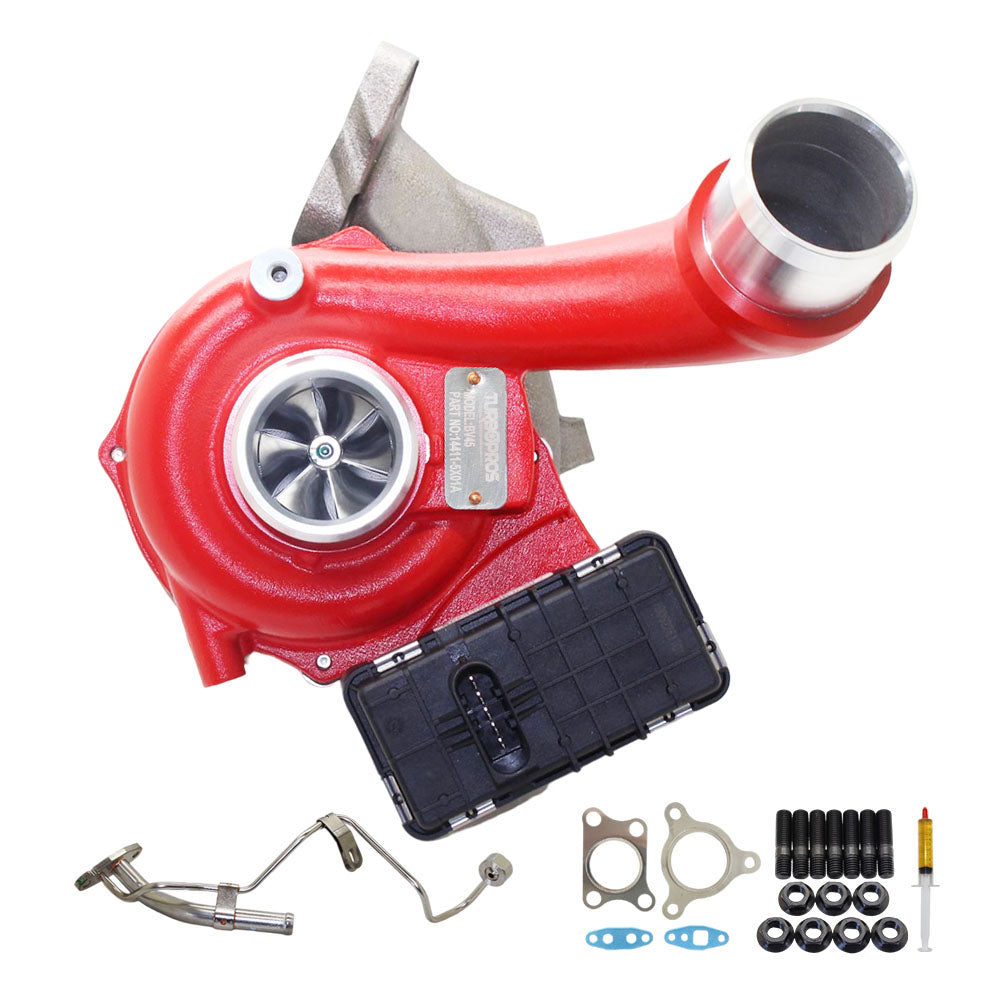 GEN1 High Flow Turbo Charger With Genuine Oil Feed Pipe For Nissan Nav ...