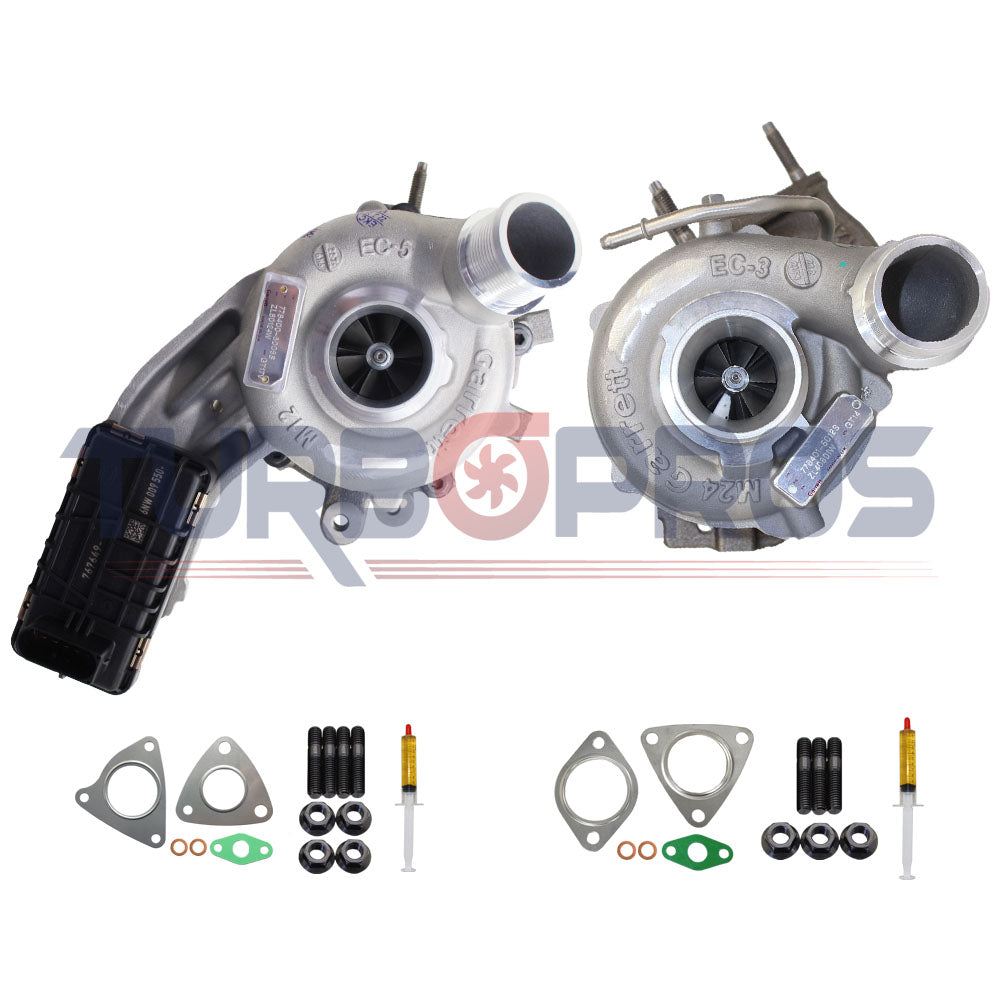 Genuine Twin Turbo Charger With Gaskets & Studs For Jaguar XJ 3.0L ...