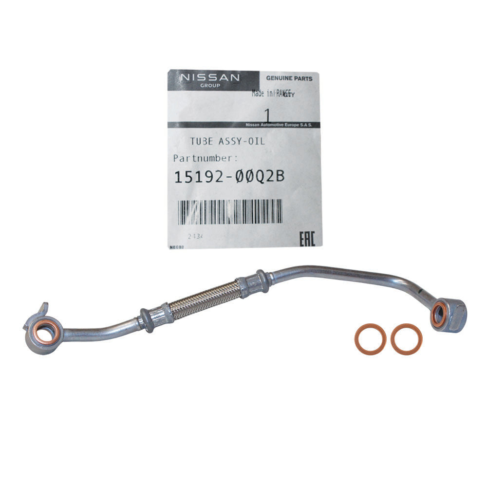 Genuine Turbo Charger Oil Feed Pipe With Gaskets For Nissan Navara NP3 ...