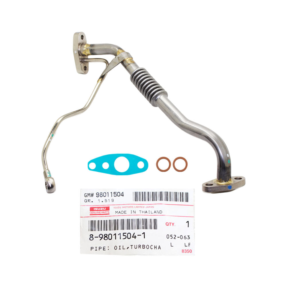 Genuine Turbo Charger Oil Feed & Return Pipe With Gaskets For Holden R ...