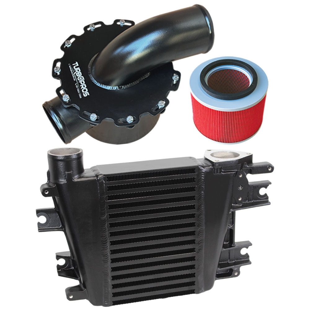 Upgrade Aluminium Intercooler and Air Box For Nissan Patrol ZD30 3.0L ...