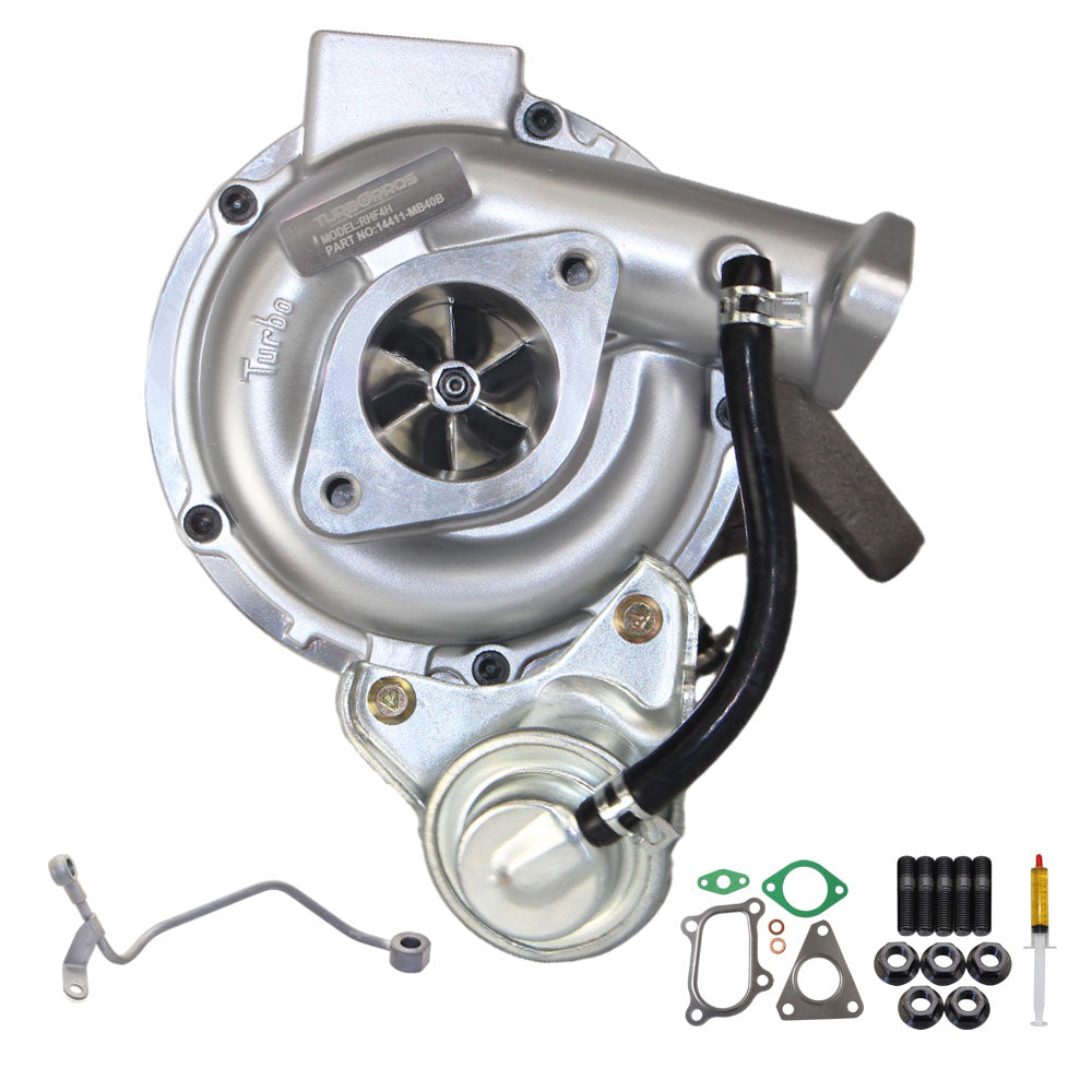 Billet Turbo Charger With Genuine Oil Feed Pipe For Nissan Navara D22 ...